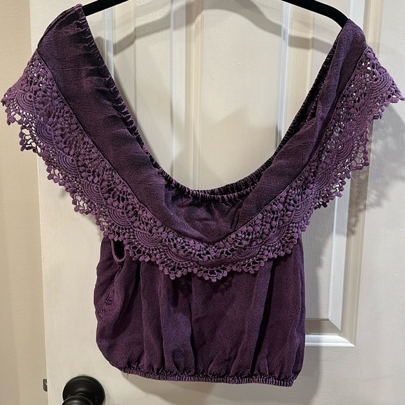 Devi | Tops | Off The Shoulder Crop Top | Poshmark